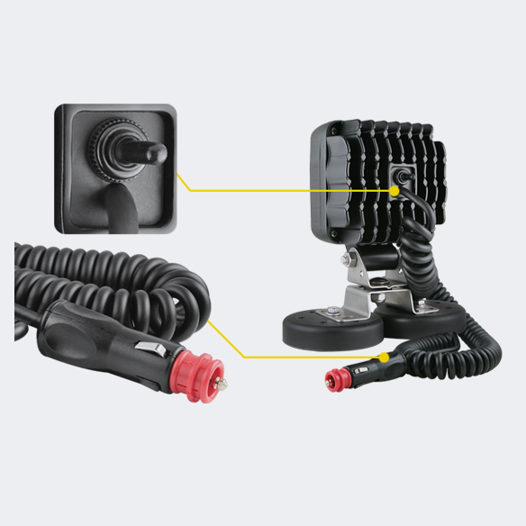 Proiector de lucru LED cu suport magnetic - Wesem Romania